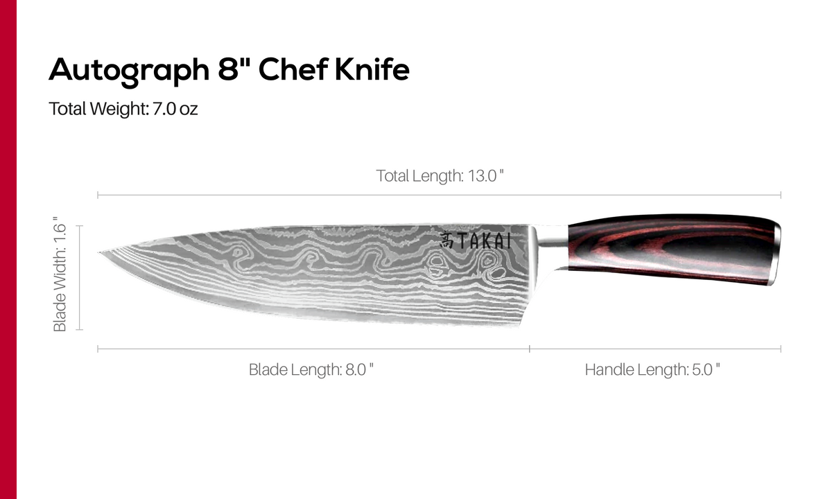 Autograph 8-inch Chef Knife – Takai Knives